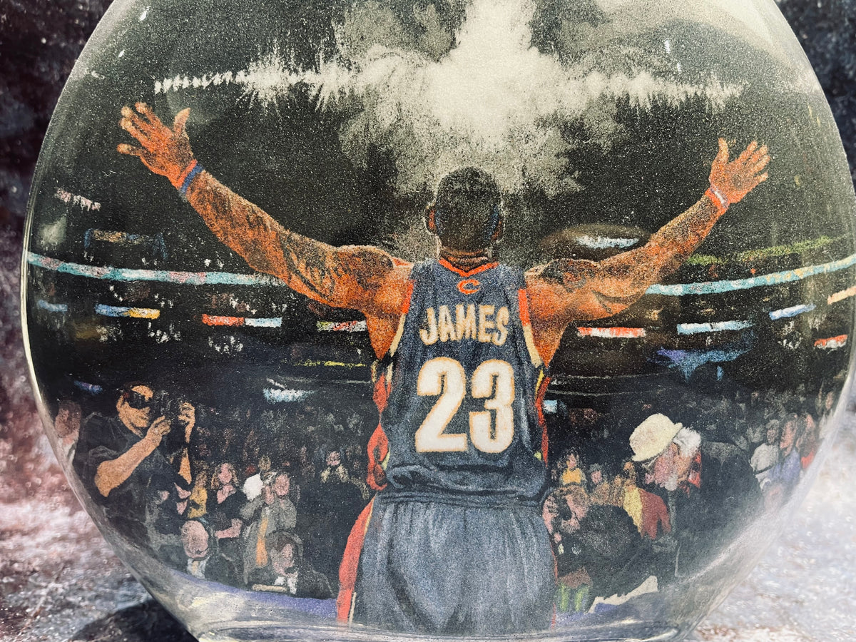 King James - Elevation of a Champion: The Jubilant Moment – FallingInSand